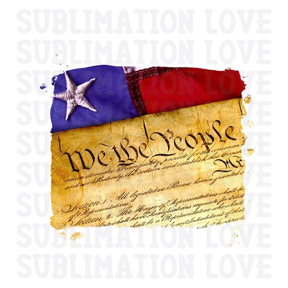 US Constitution PNG Distressed Grunge We the People American | Etsy