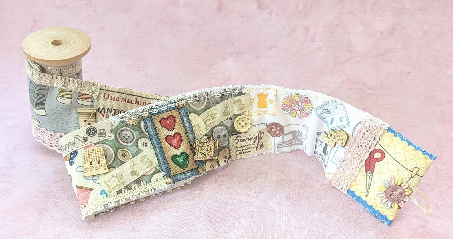 Make Your Own Slow Stitch Bobbin Kit Vintage Paris Style - Etsy