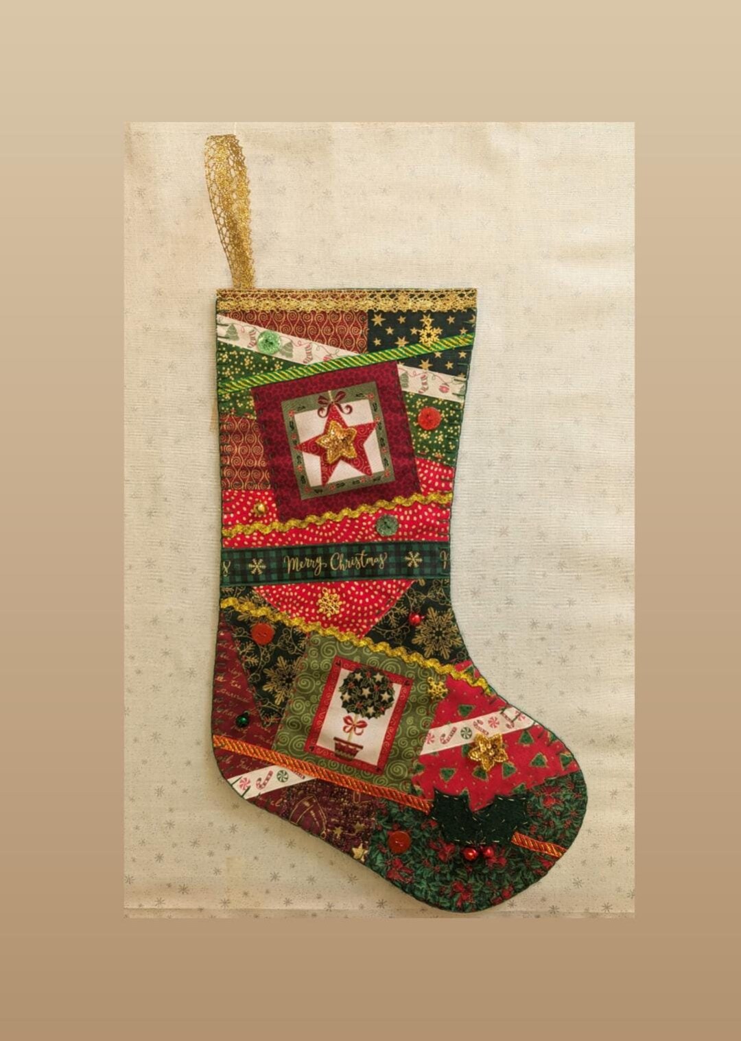 Make Your Own Slow Stitch Christmas Stocking - Traditional, Handmade ...