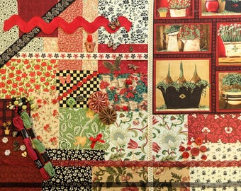 Starry Night Inspiration Pack for Sewing, Slow Stitch, Patchwork, Mixed ...