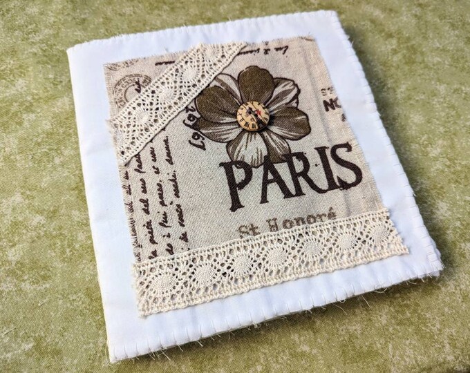 Stitch Journal Kit - Make Your Own Vintage Paris Style Theme Fabric ...