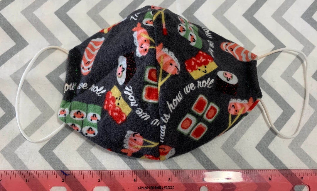 Sushi, This is How We ROLL Face Mask - Etsy