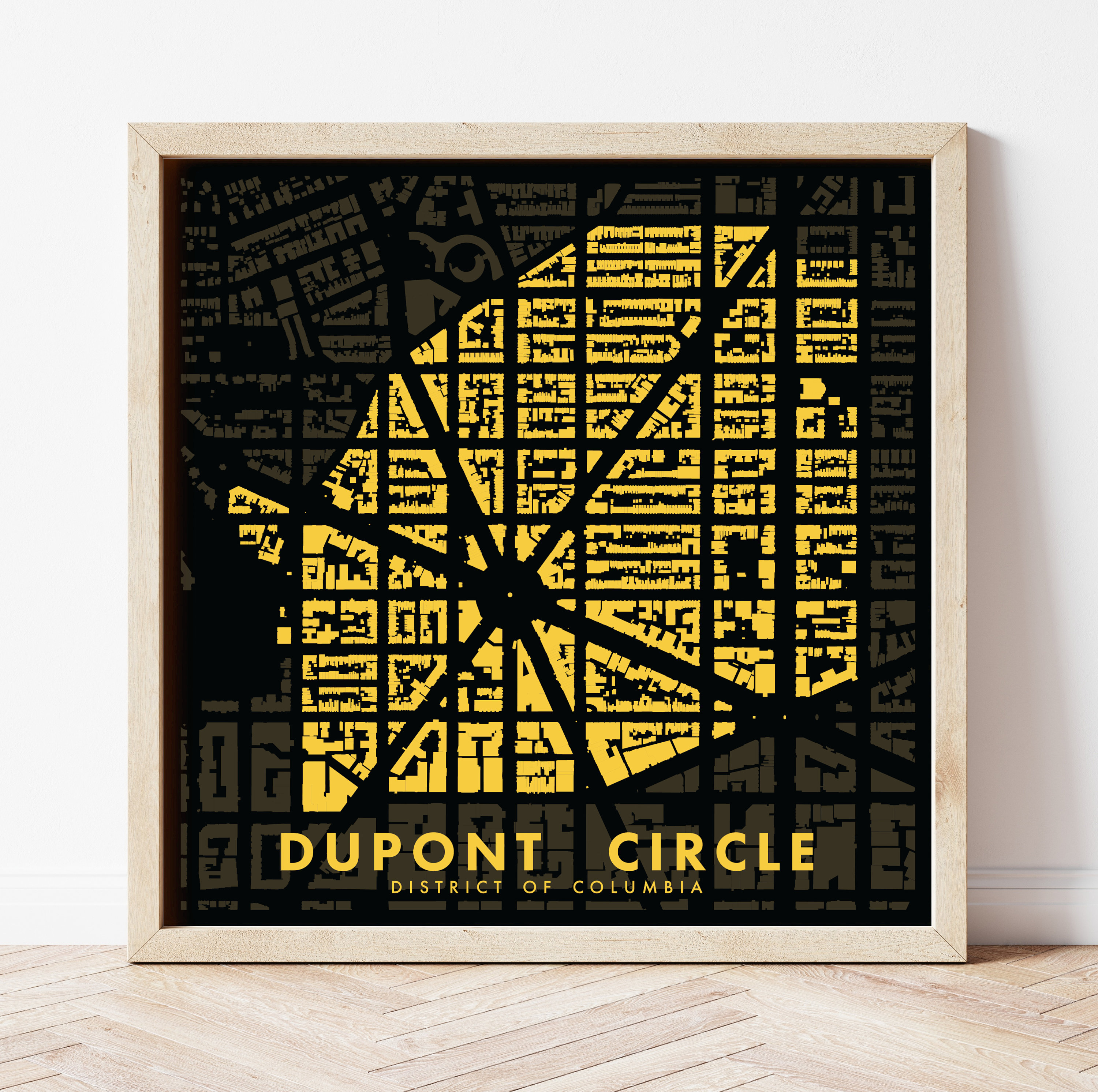 Dupont Circle Neighborhood Figure-ground Poster - Etsy