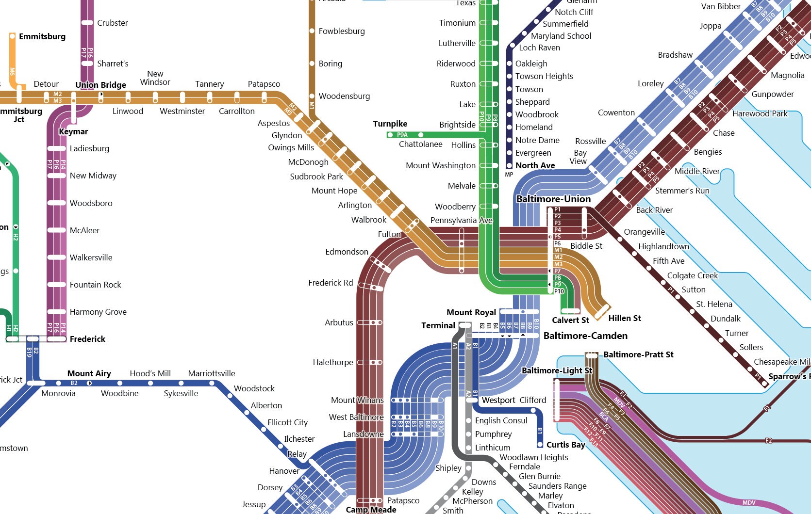 Historic Rail Map of the Mid-atlantic in 1921 - Etsy
