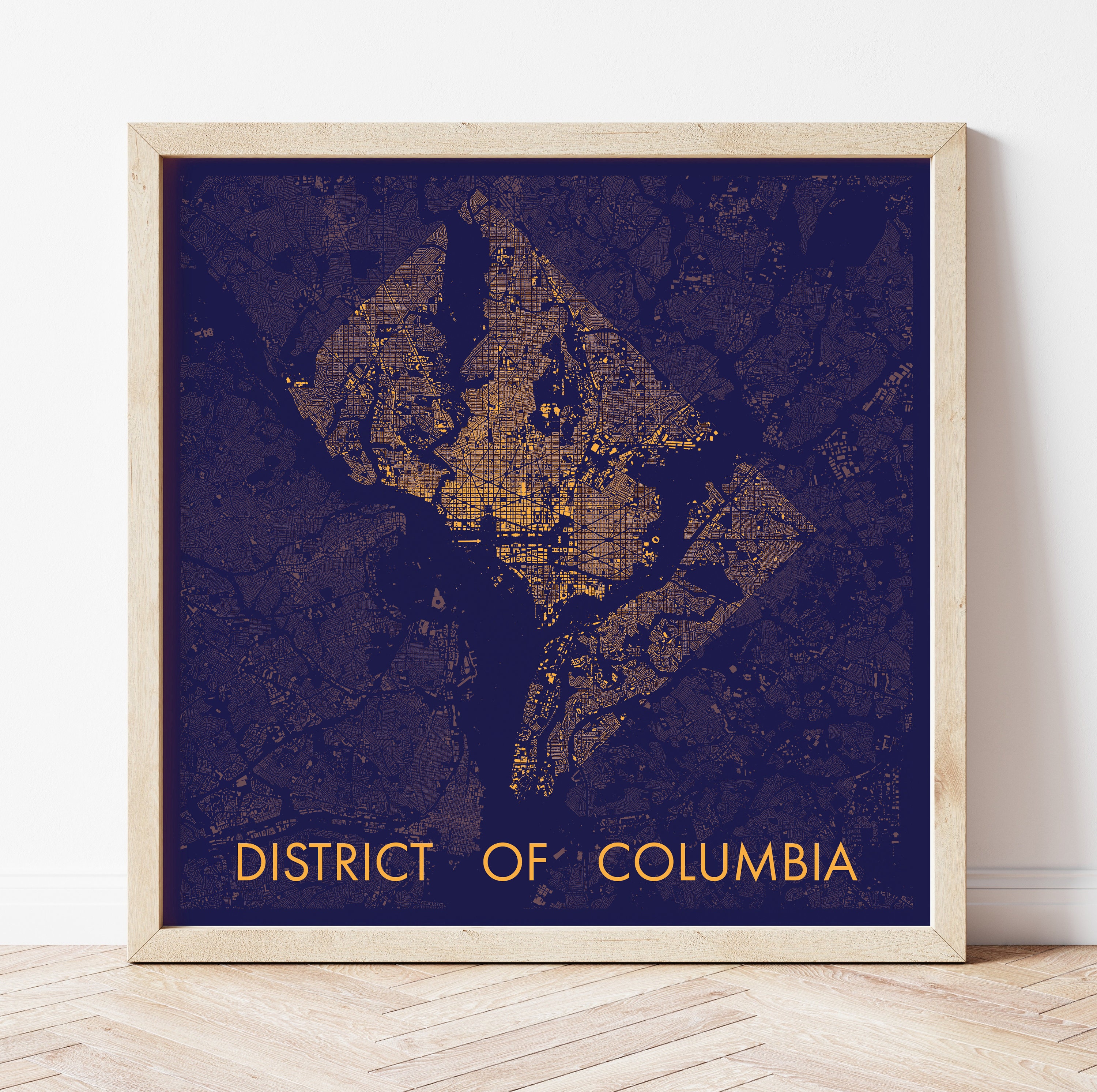Washington, DC Figure-ground Poster - Etsy