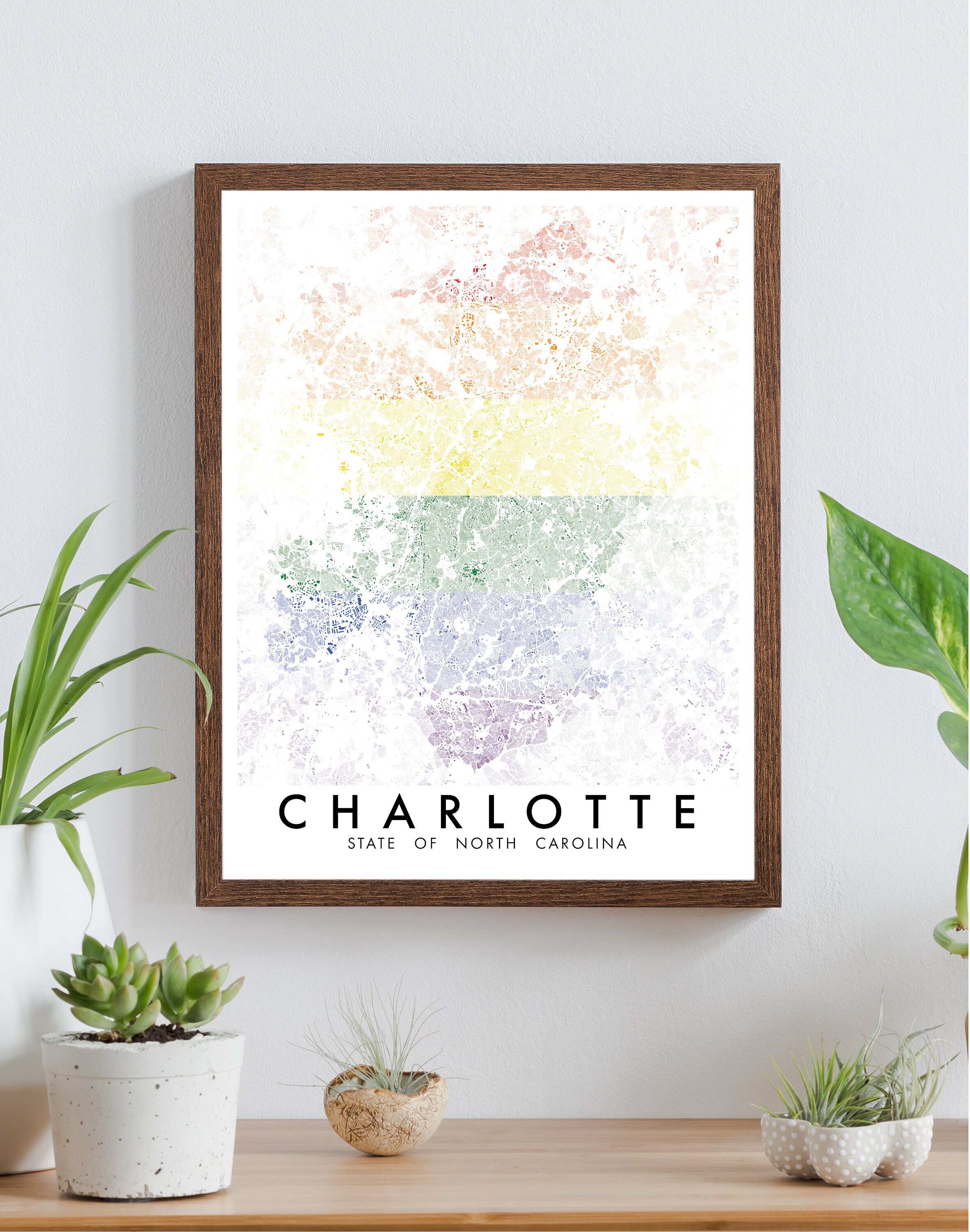 Charlotte Figure-ground Poster in Customizable Colors - Etsy