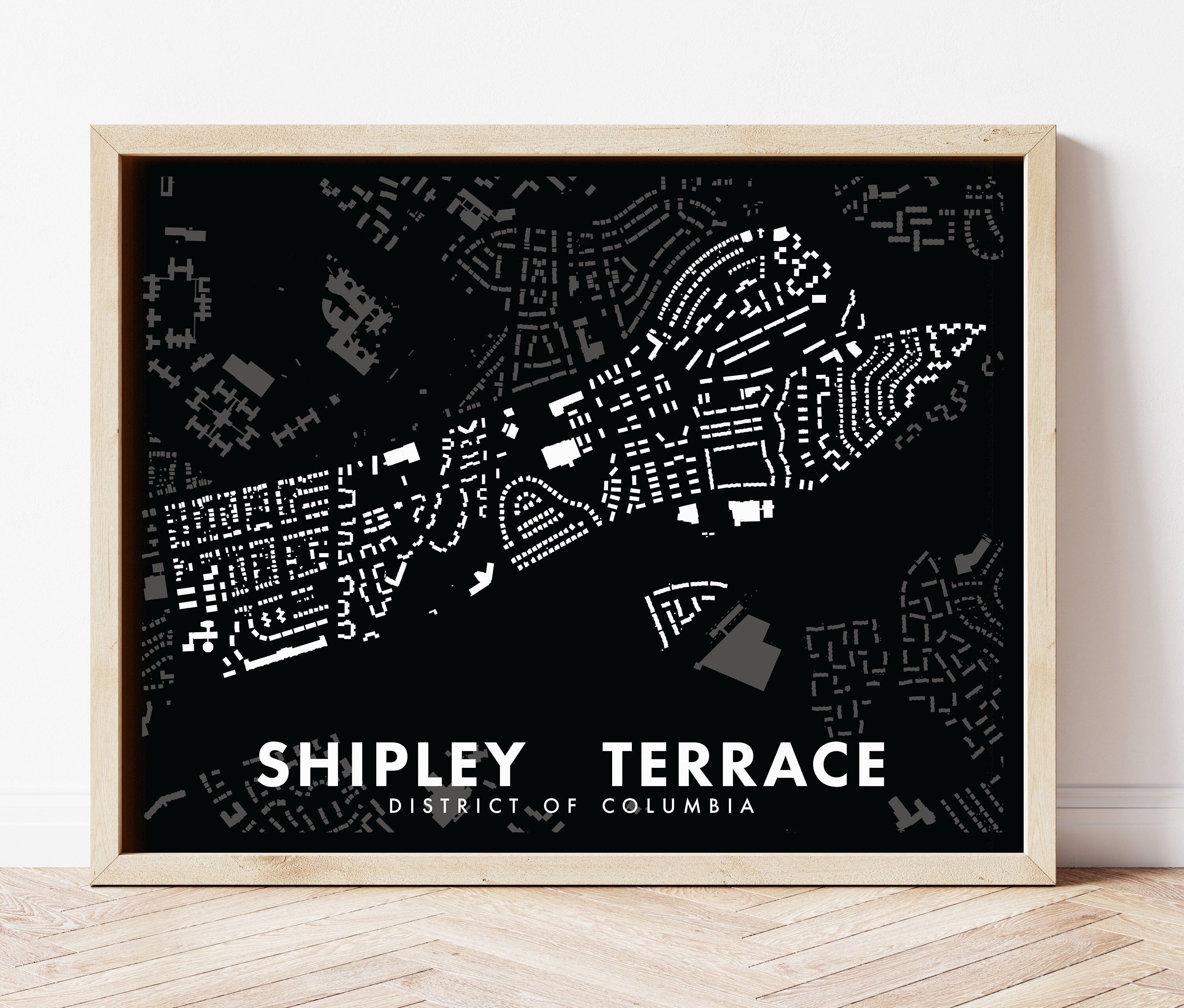 Shipley Terrace Neighborhood Figure-ground Poster - Etsy UK