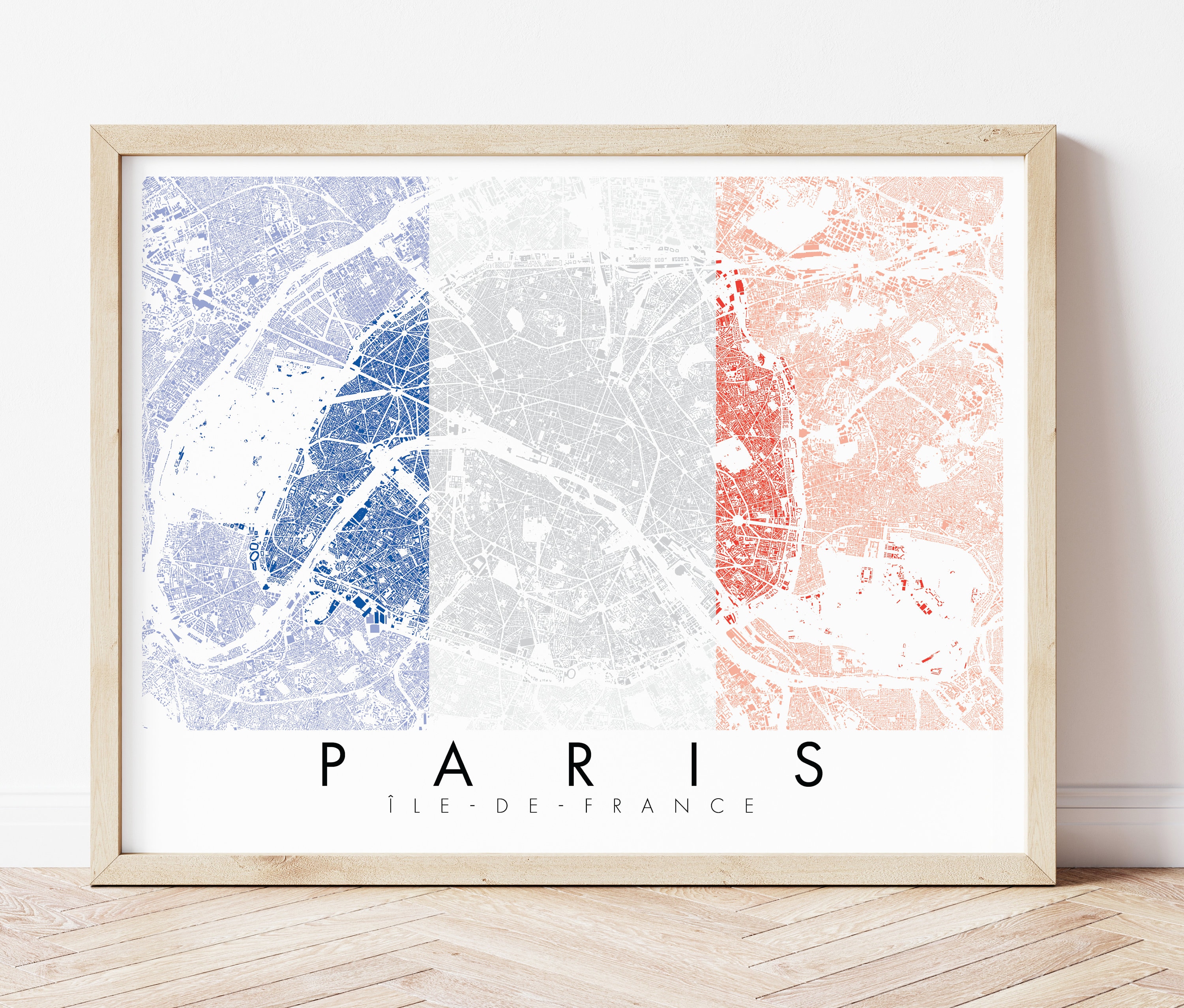 Paris Figure-ground Poster - Etsy