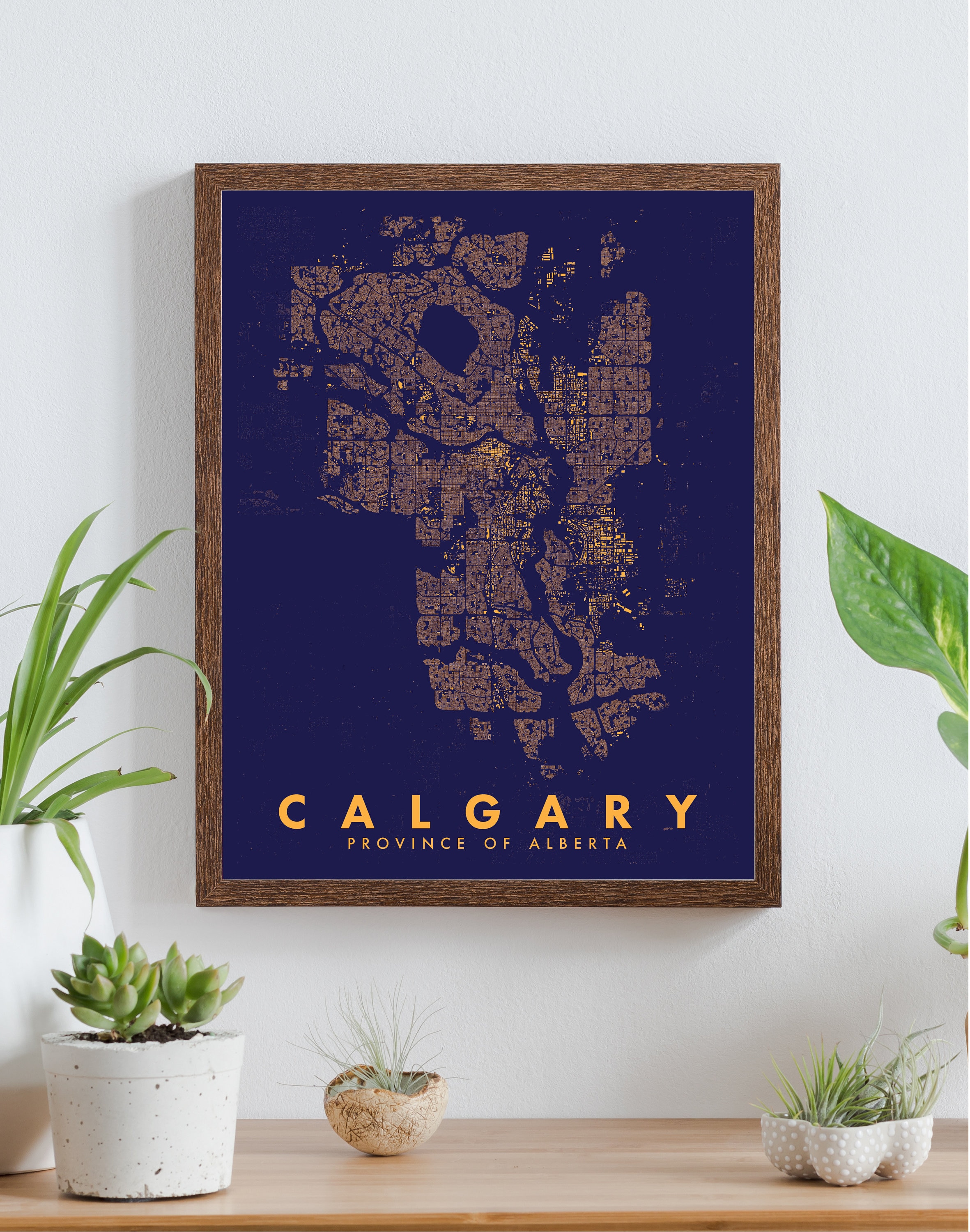 Calgary, Alberta Figure-ground Poster - Etsy