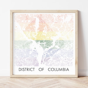 Washington, DC Figure-ground Poster - Etsy