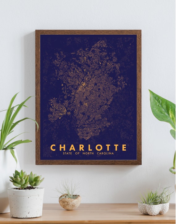 Charlotte Figure-ground Poster in Customizable Colors | Etsy