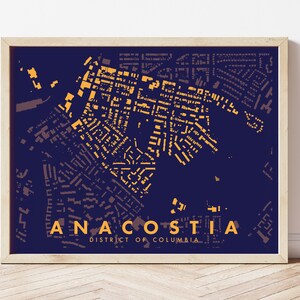 Anacostia Neighborhood Map Figure-ground Poster - Etsy