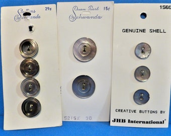 Vintage Shell Button | Etsy