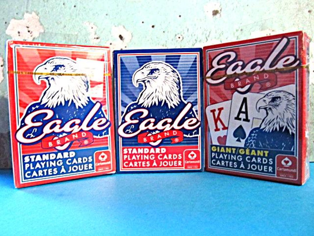 Three Different Decks of EAGLE Brand PLAYING CARDS - Etsy