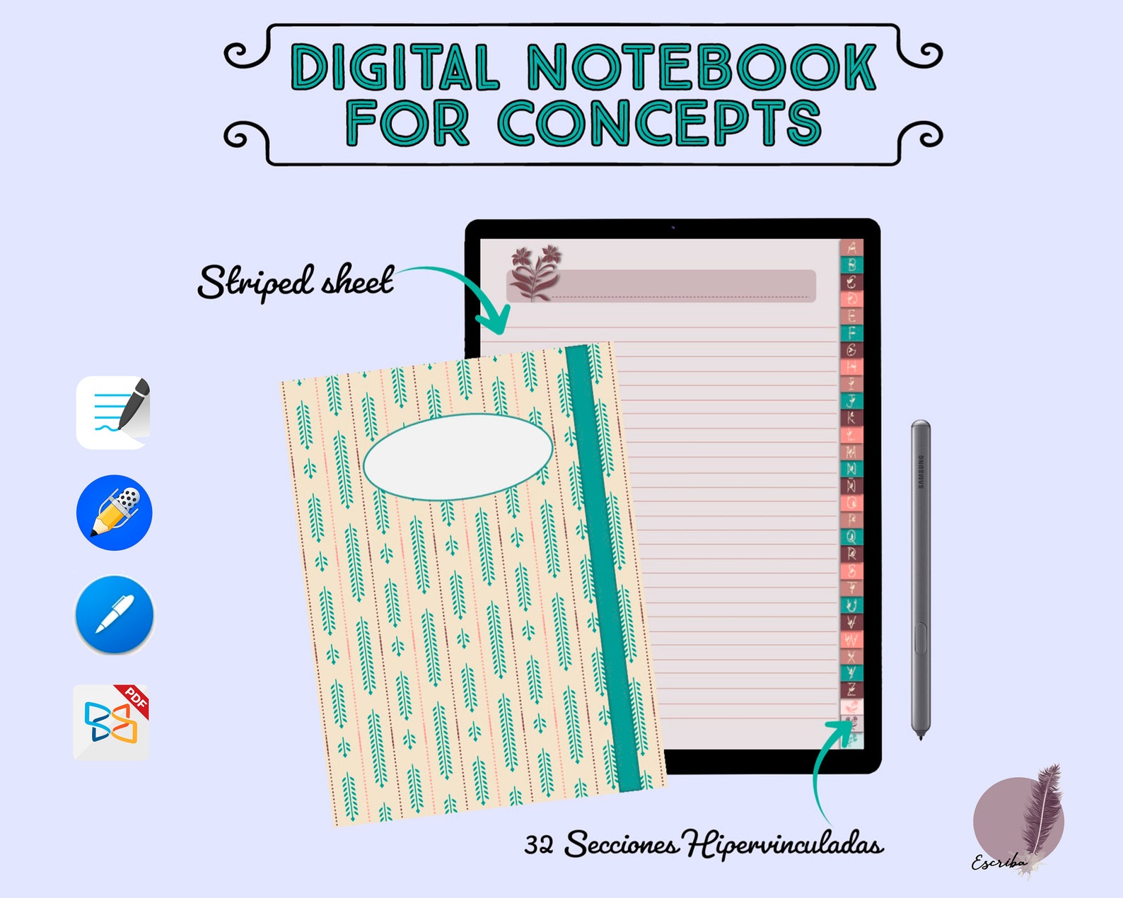 Hyperlink notebook digital - Goodnotes pdf - Etsy España