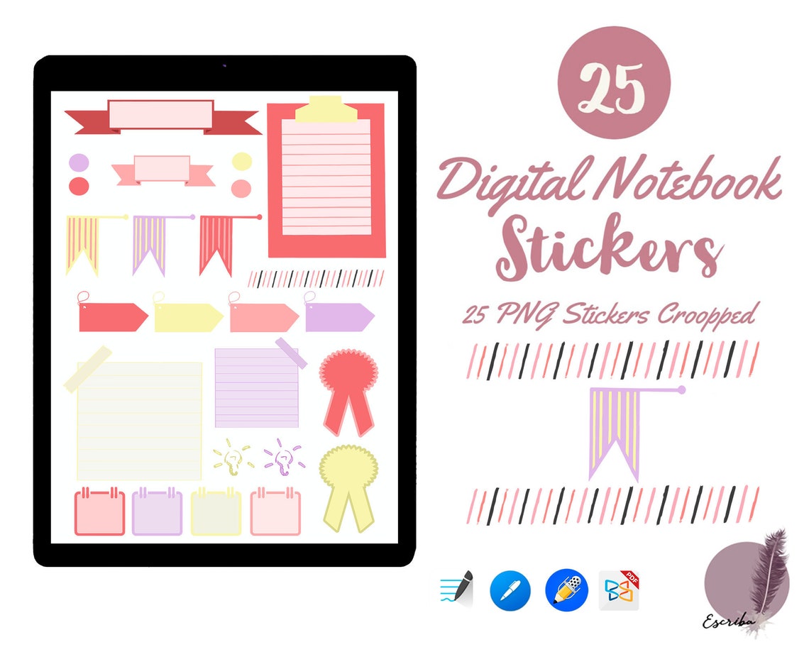 Organization Digital Stickers, Digital Stickers for Goodnotes ...