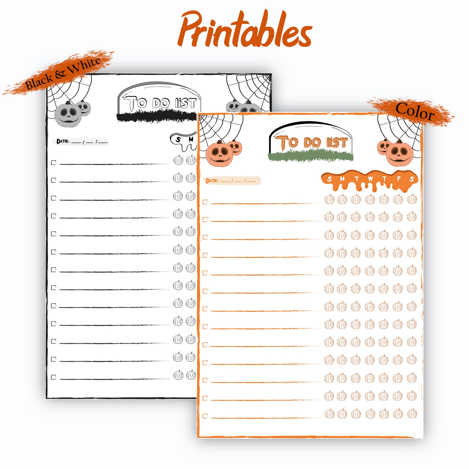 Halloween to Do List | Daily to Do List Printable and Digital | Daily ...
