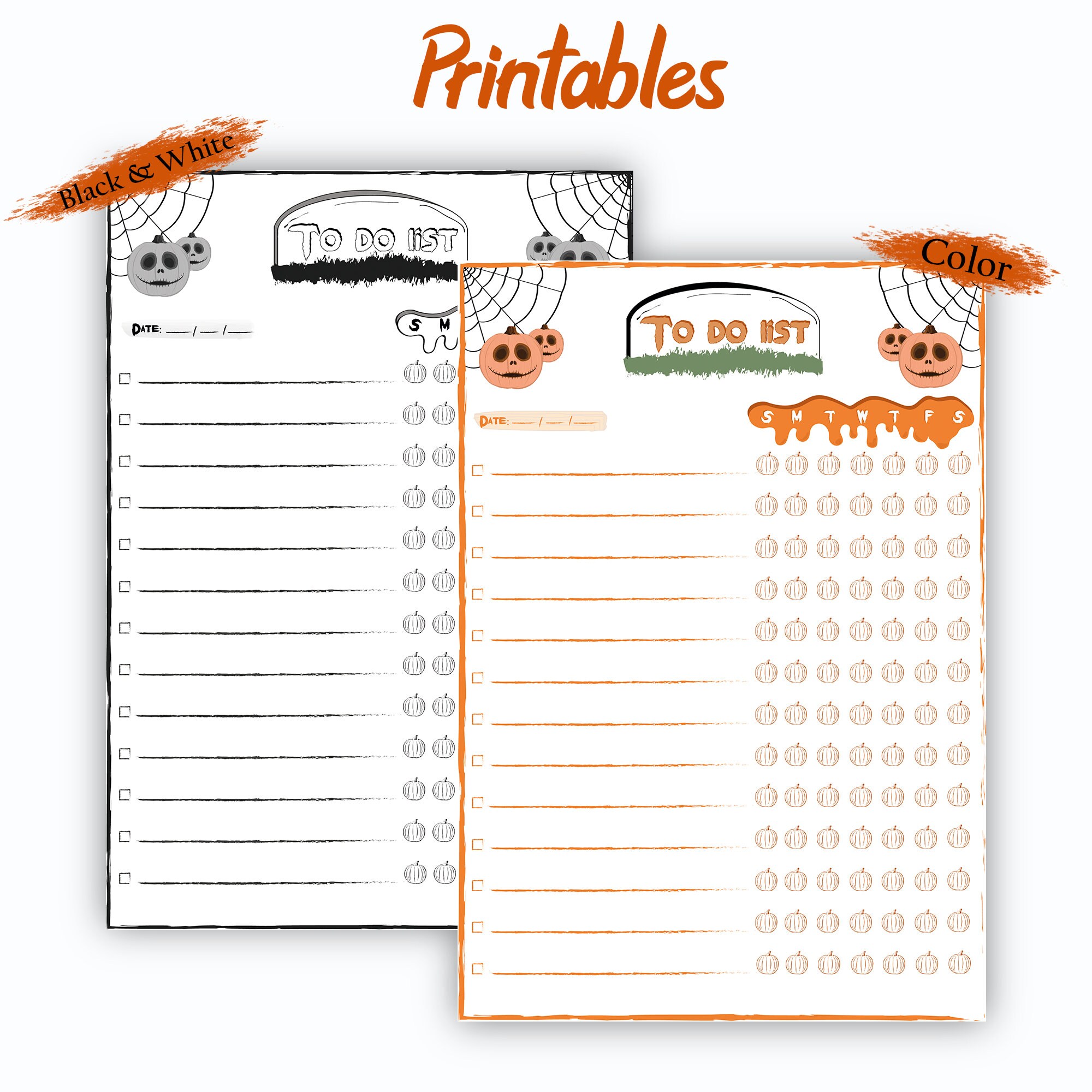 Halloween to Do List | Daily to Do List Printable and Digital | Daily ...