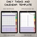 Digital Notebook Calendar and Daily Tasks Digital Stickers - Etsy