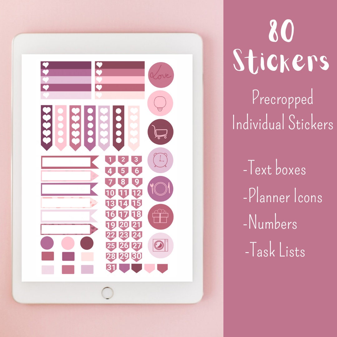 Digital and Functional Stickers for Digital Planners. Png. Goodnotes ...