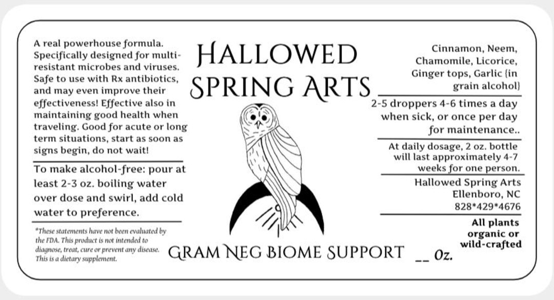 Gram Negative Body Biome Balance Tincture - Etsy