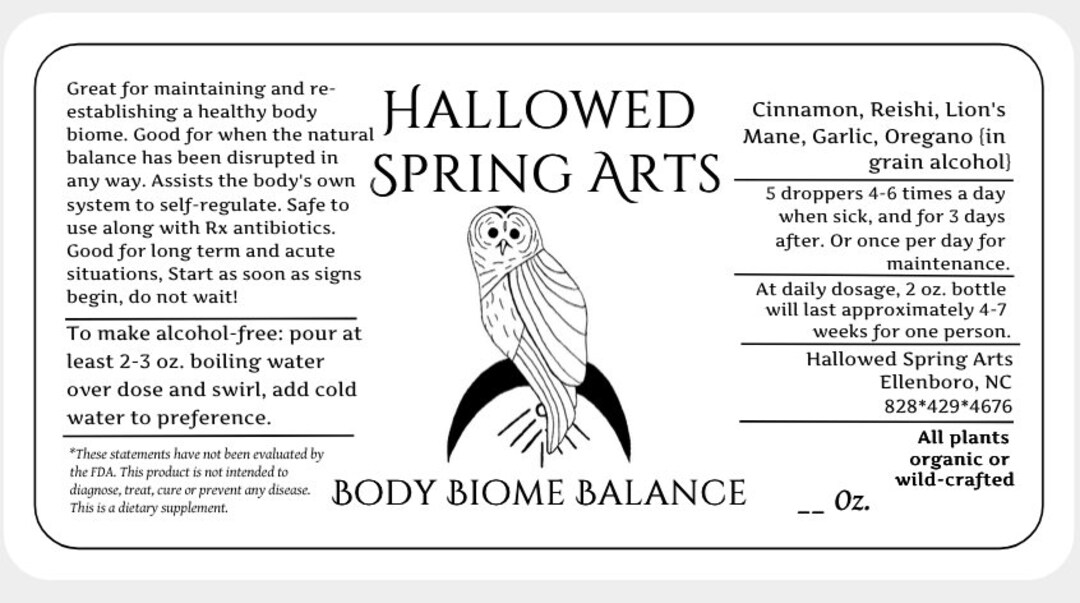 Body Biome Balance Tincture - Etsy