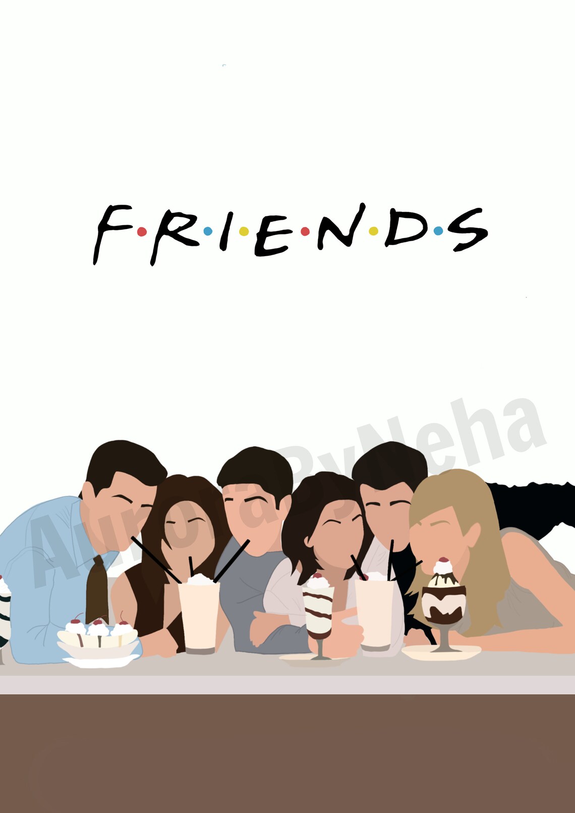 Friends TV Show,digital Print,friends TV Show Art Print,movie Print, TV ...