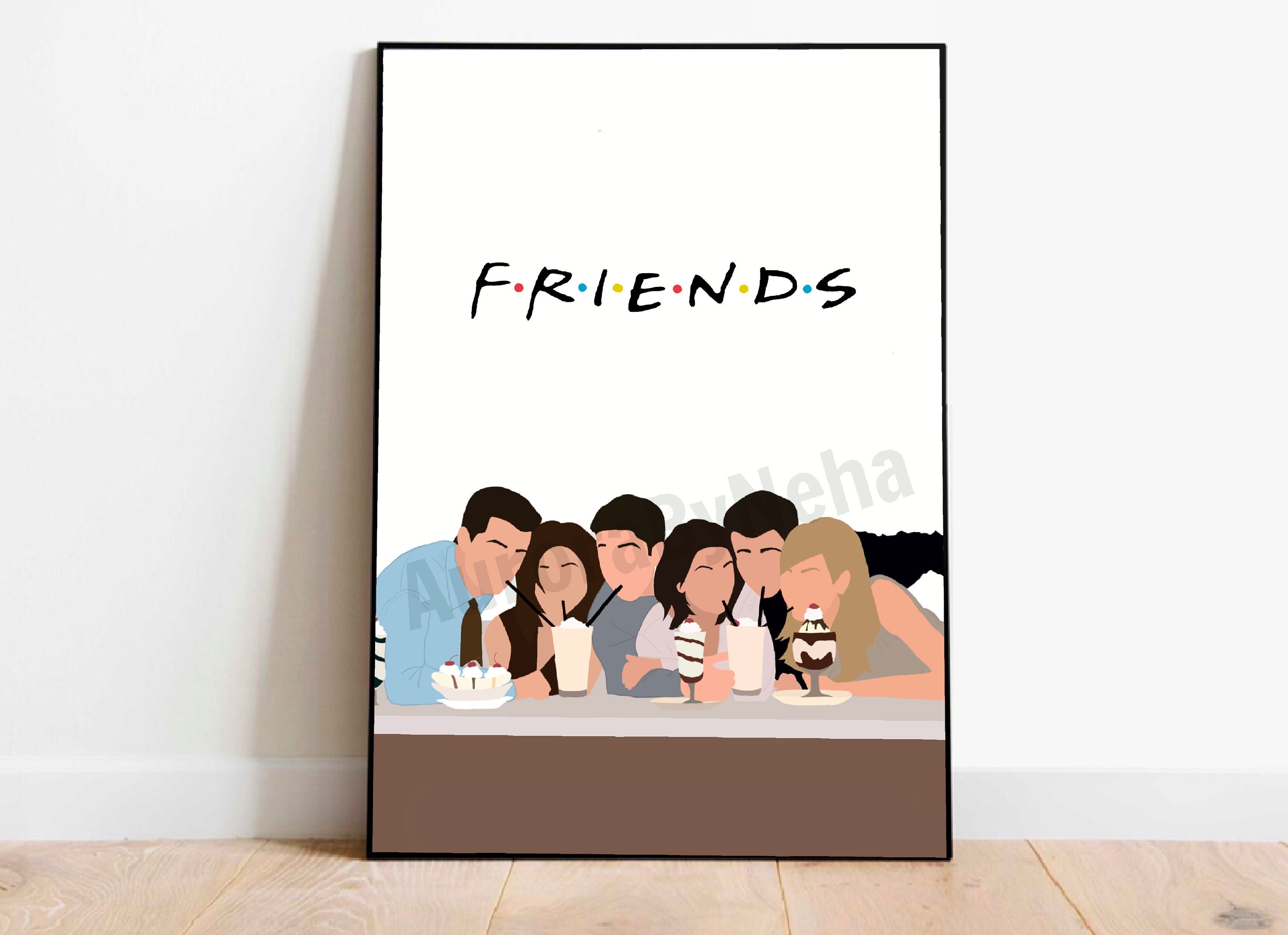 Friends TV Show,digital Print,friends TV Show Art Print,movie Print, TV ...