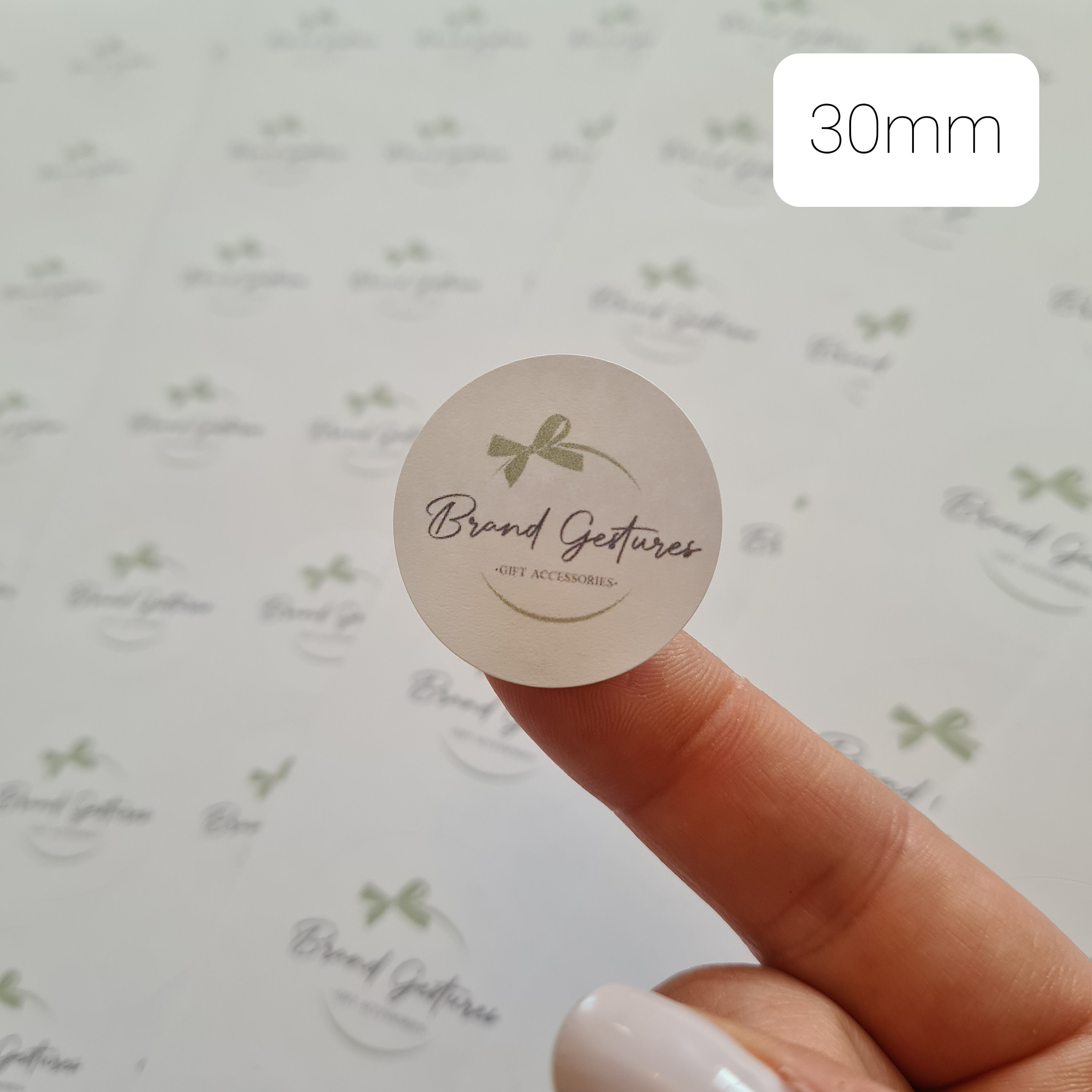 Custom Logo Stickers for Your Business Personalised Matte - Etsy UK