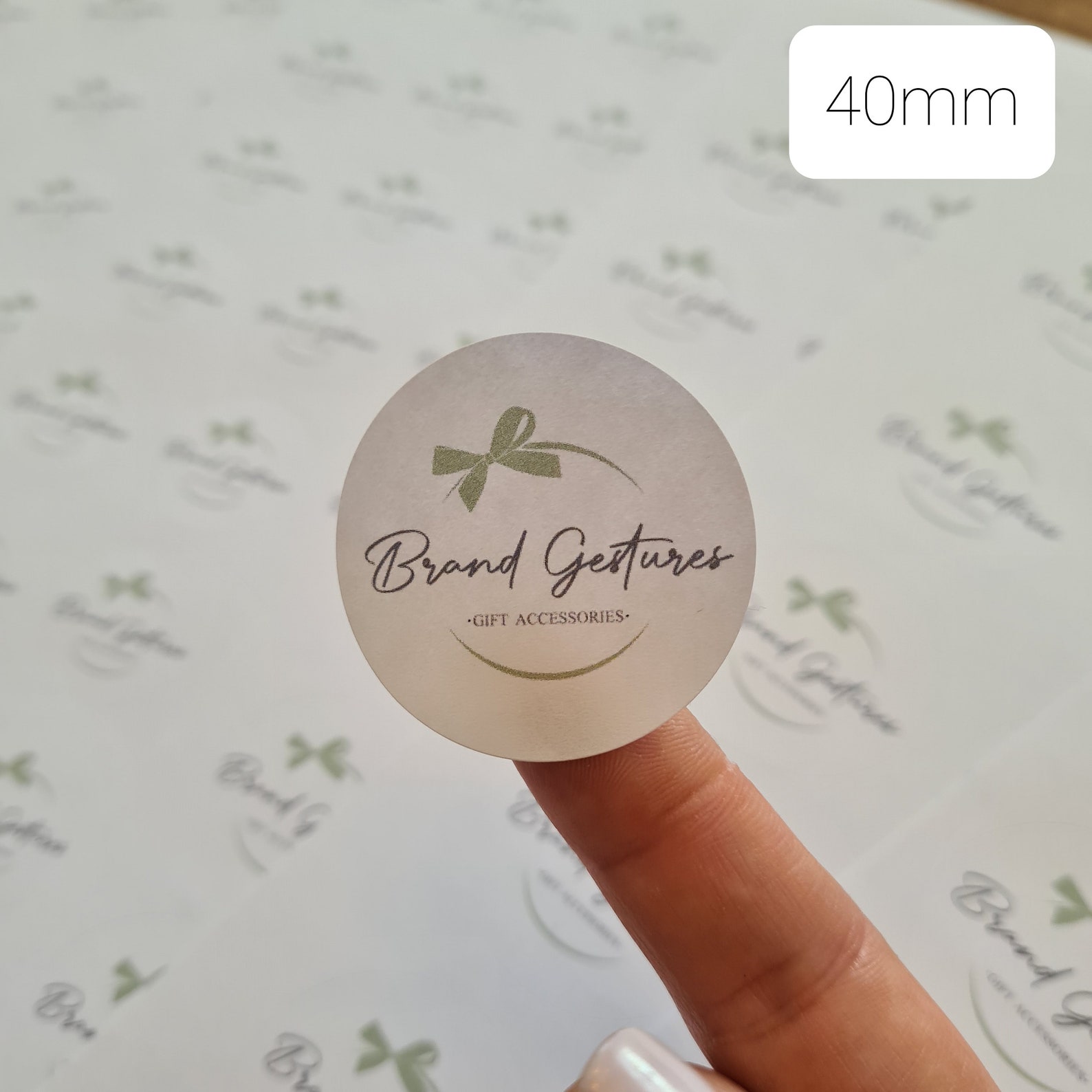 Custom Logo Stickers for Your Business Personalised Matte - Etsy UK