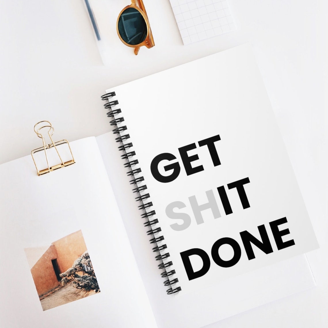 Get Shit Done Notebook Funny Notebook Humorous Journal | Etsy
