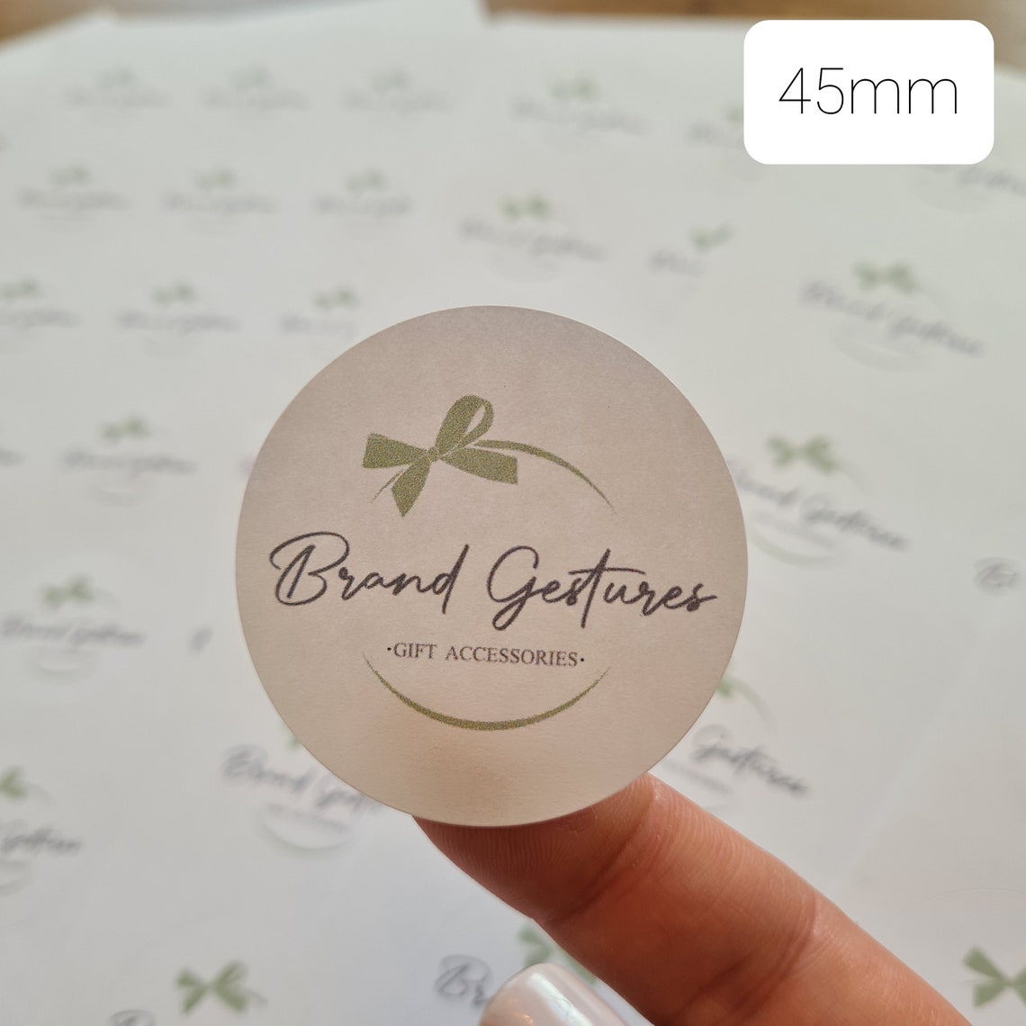 Custom Logo Stickers for Your Business Personalised Matte - Etsy UK