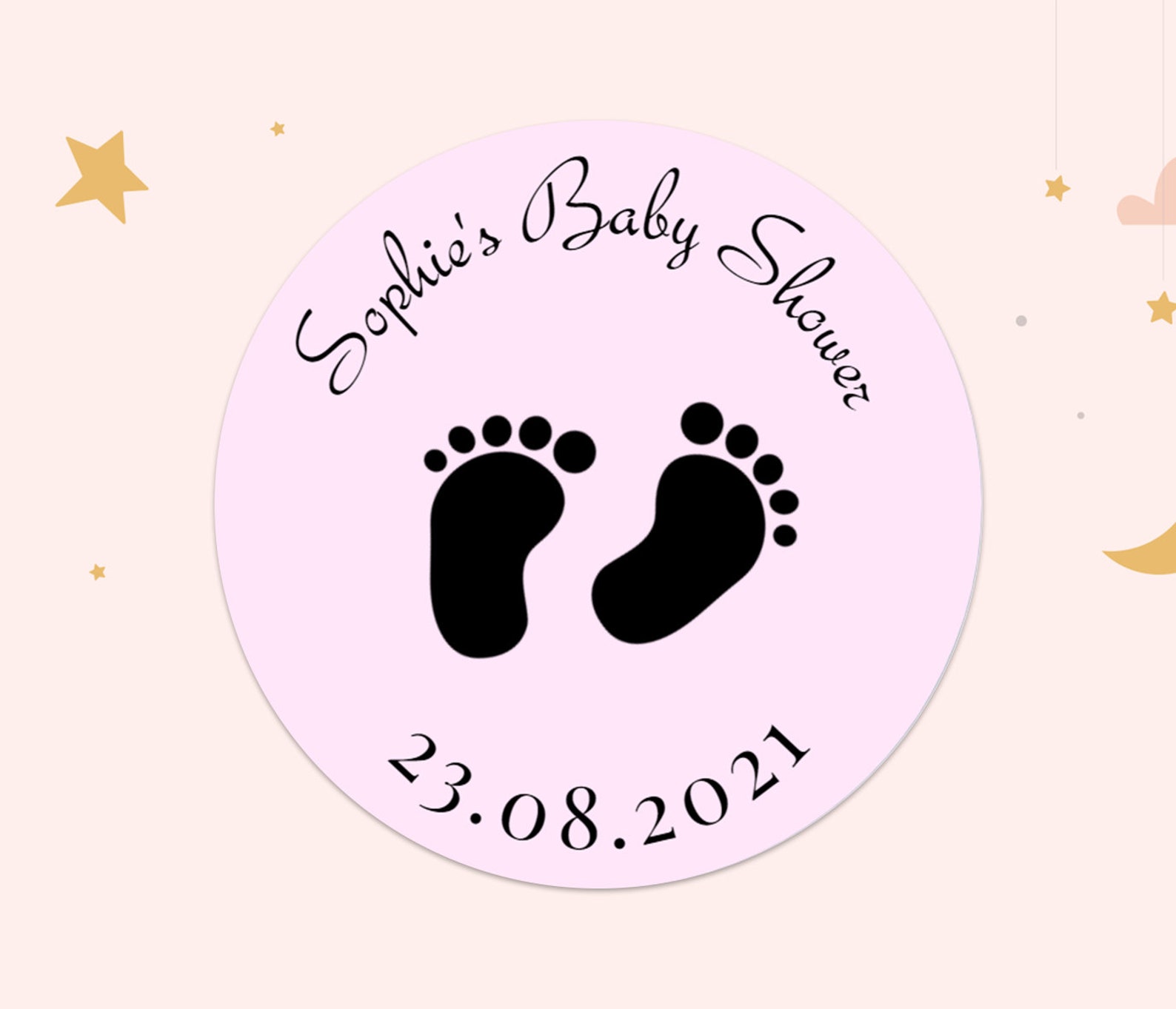 Custom Baby Shower Stickers Baby Shower Stickers Thank You - Etsy UK