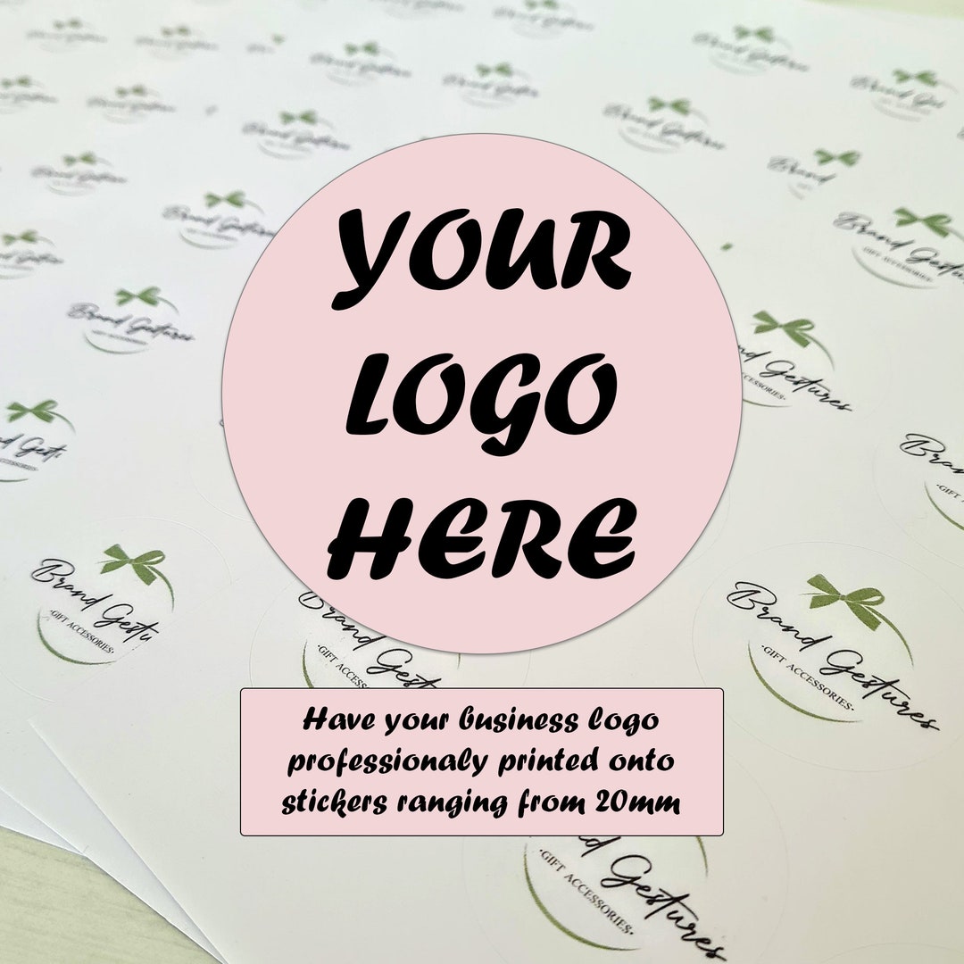 Custom Logo Stickers for Your Business | Personalised Matte, Circle ...