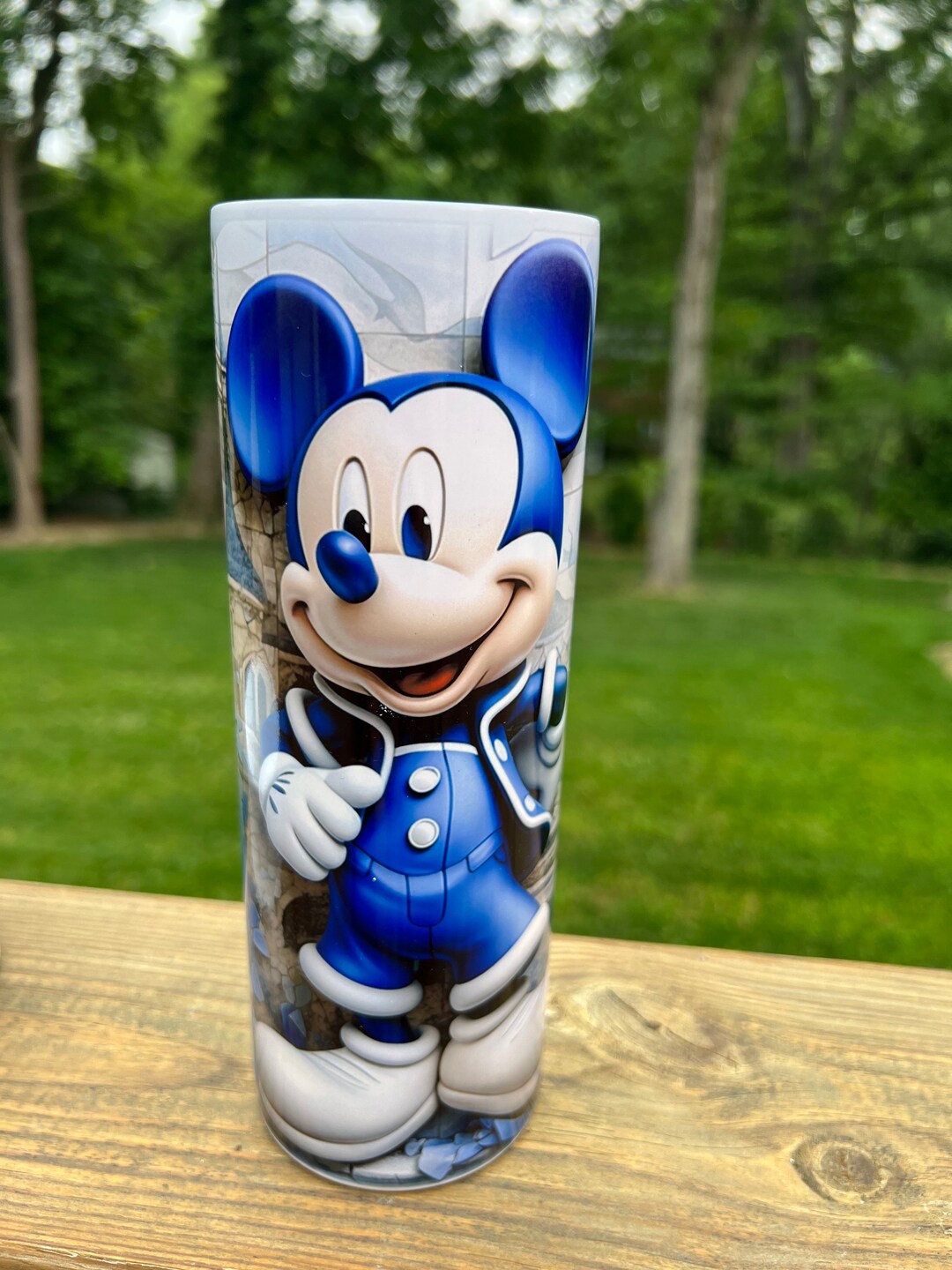 20oz Mikey Skinny Tumbler Mug Cup With Lid, Straw. – Stainless Steel ...