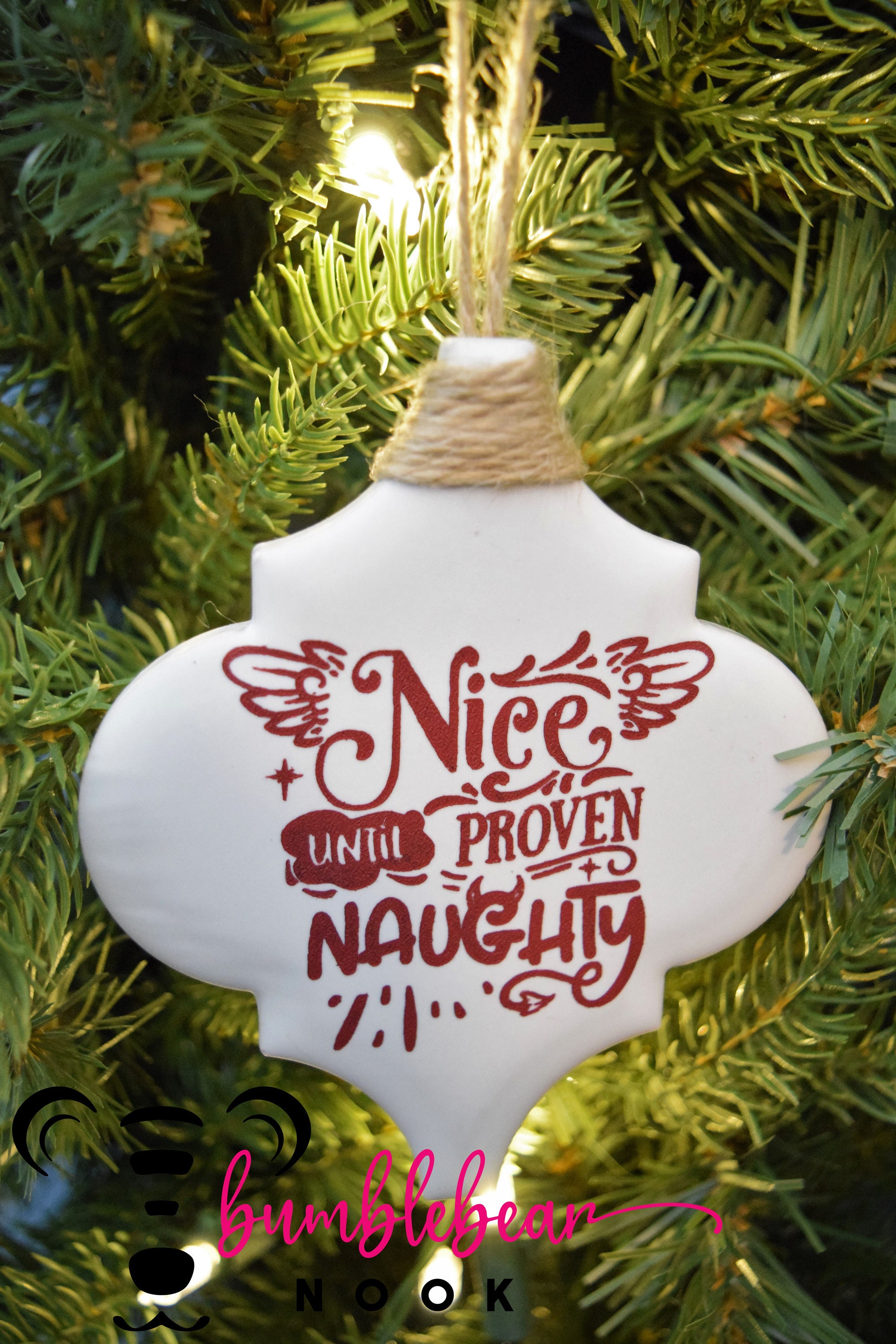 Sassy Christmas Ornaments/tile Ornaments/dear Santa/christmas Ornament ...