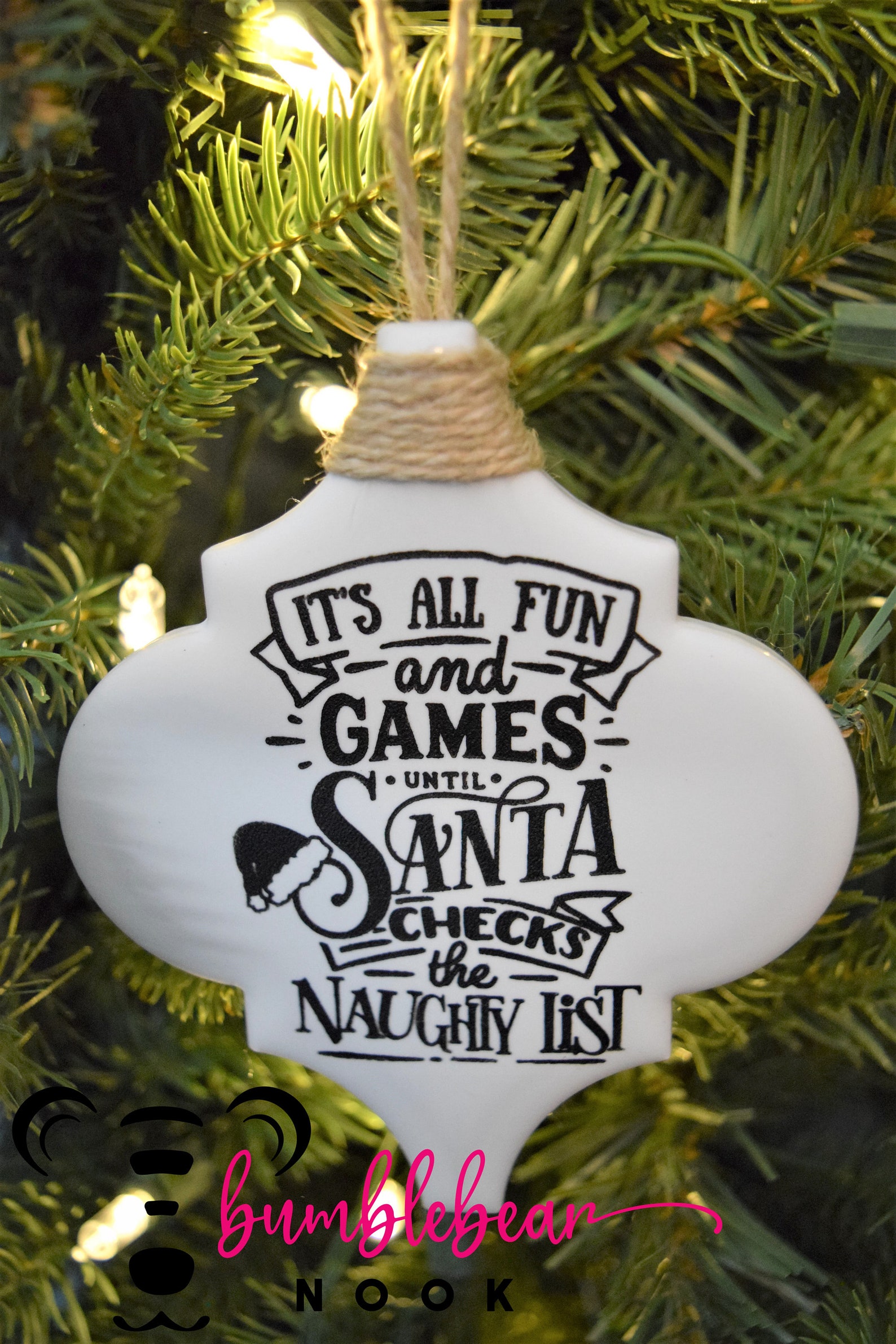 Sassy Christmas Ornaments/tile Ornaments/dear Santa/christmas - Etsy