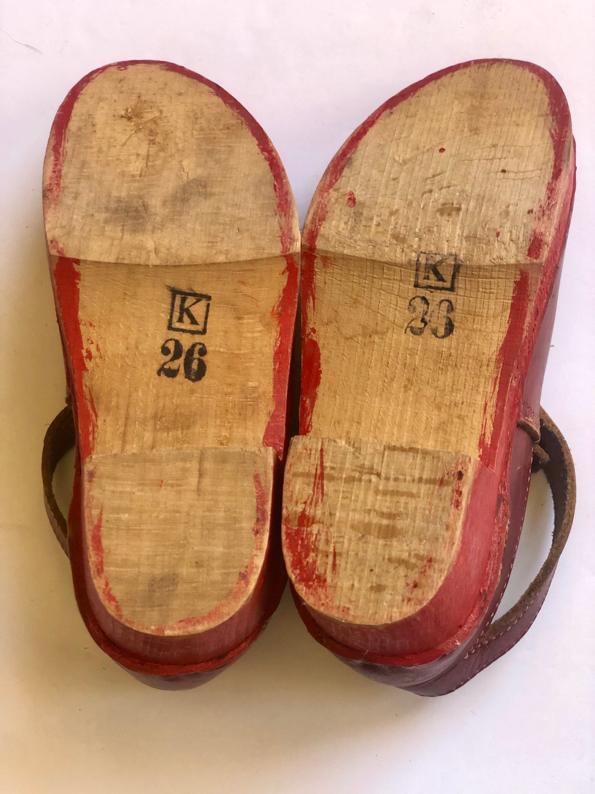 Vintage 1920s Red Leather & Wood Sweet Child's Gardening - Etsy