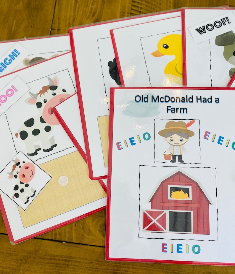 Old Mcdonald Had a Farm Interactive Book - Etsy