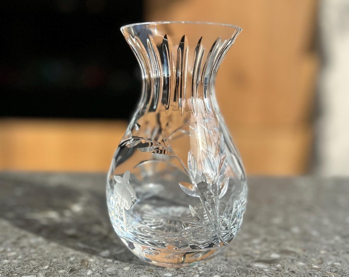Stuart Crystal 6" Chloe Vase Cascade Replacement Collectible Display ...