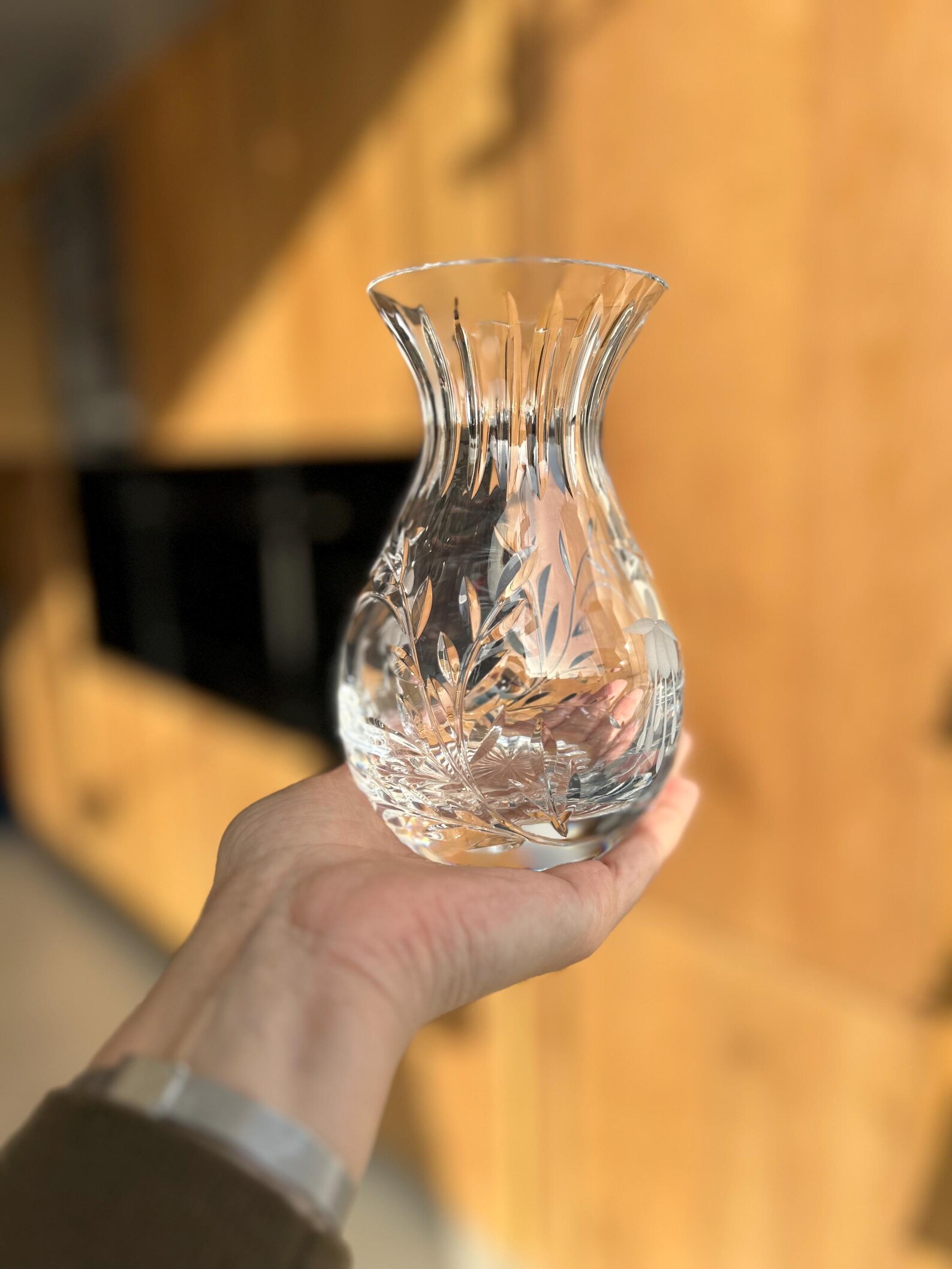 Stuart Crystal 6" Chloe Vase Cascade Replacement Collectible Display ...