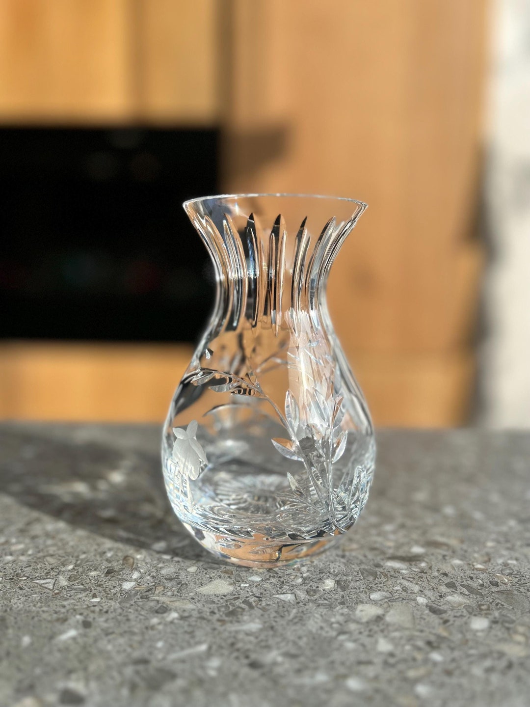 Stuart Crystal 6" Chloe Vase Cascade Replacement Collectible Display ...