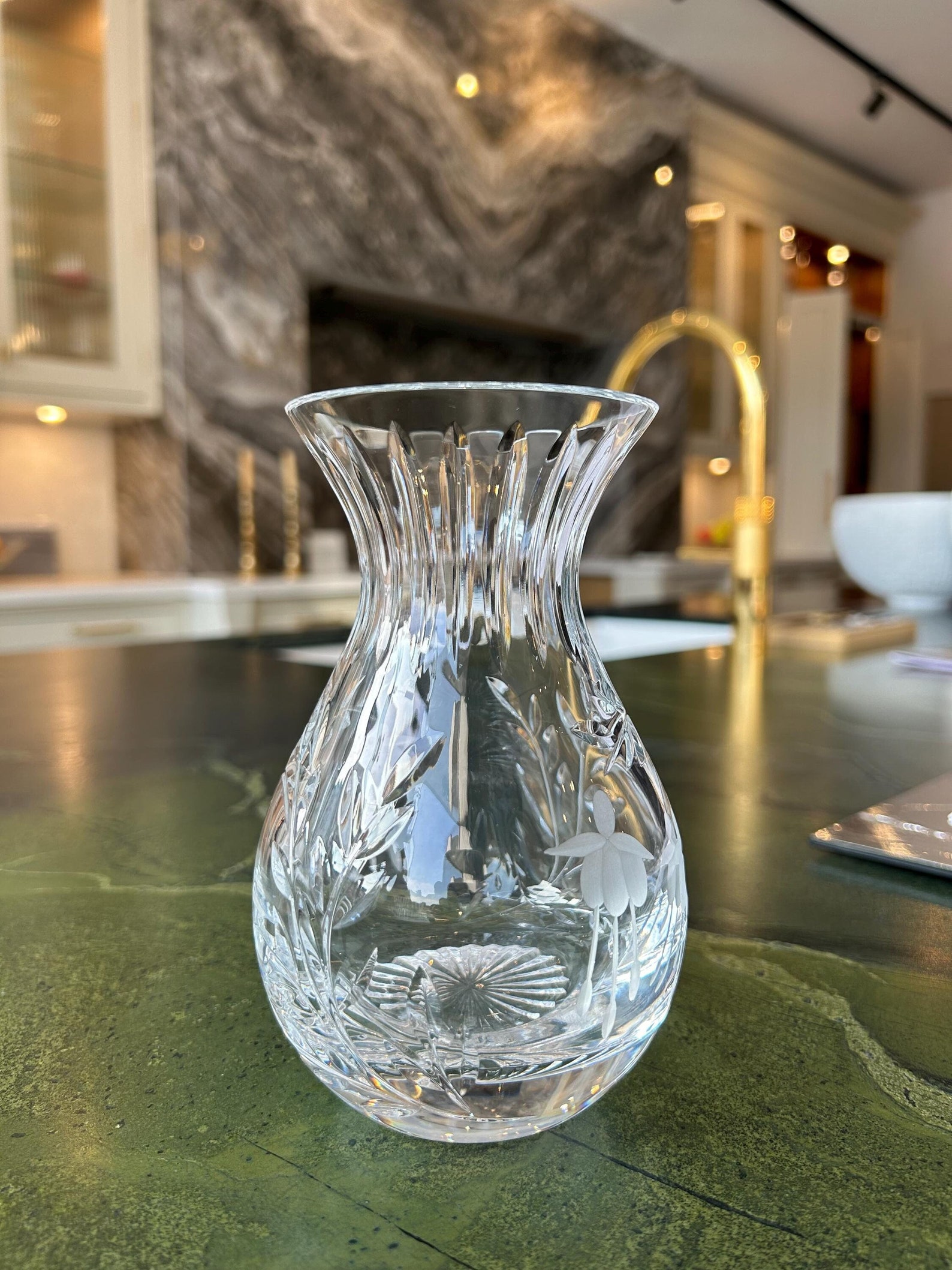 Stuart Crystal 6" Chloe Vase Cascade Replacement Collectible Display ...