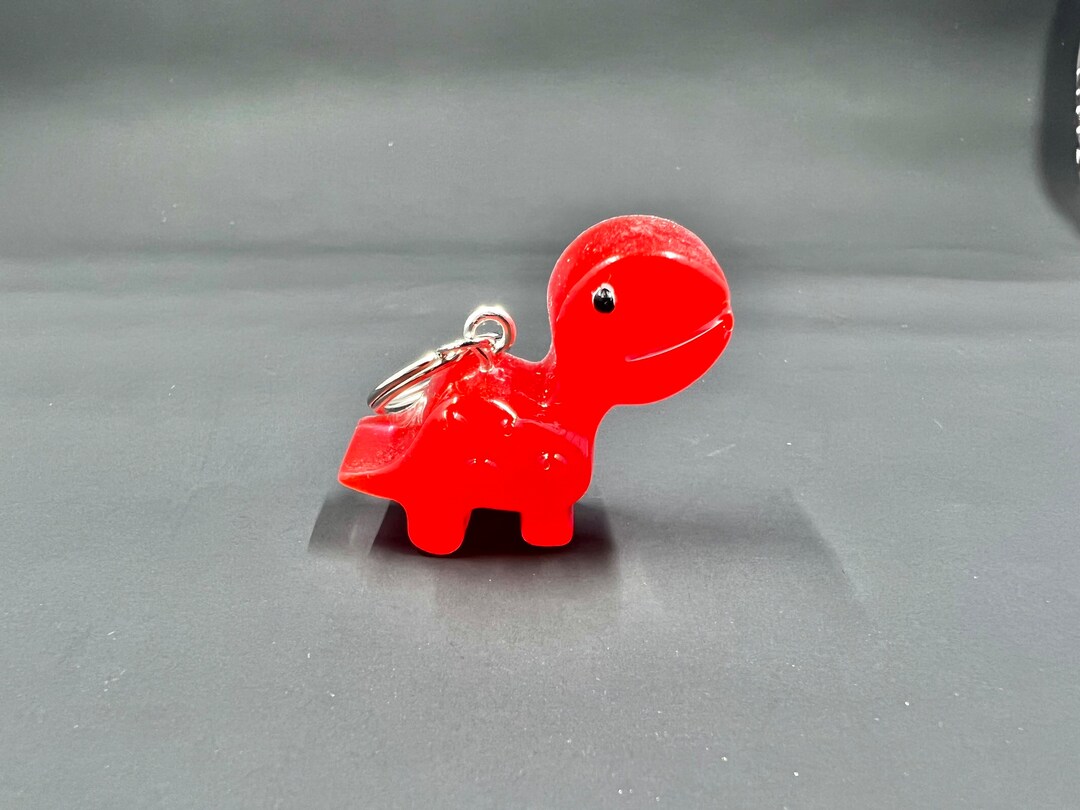 Big Red Dino Keychains - Etsy