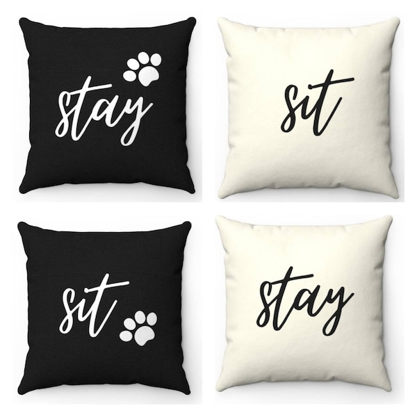 Sit Stay Pillows - Etsy