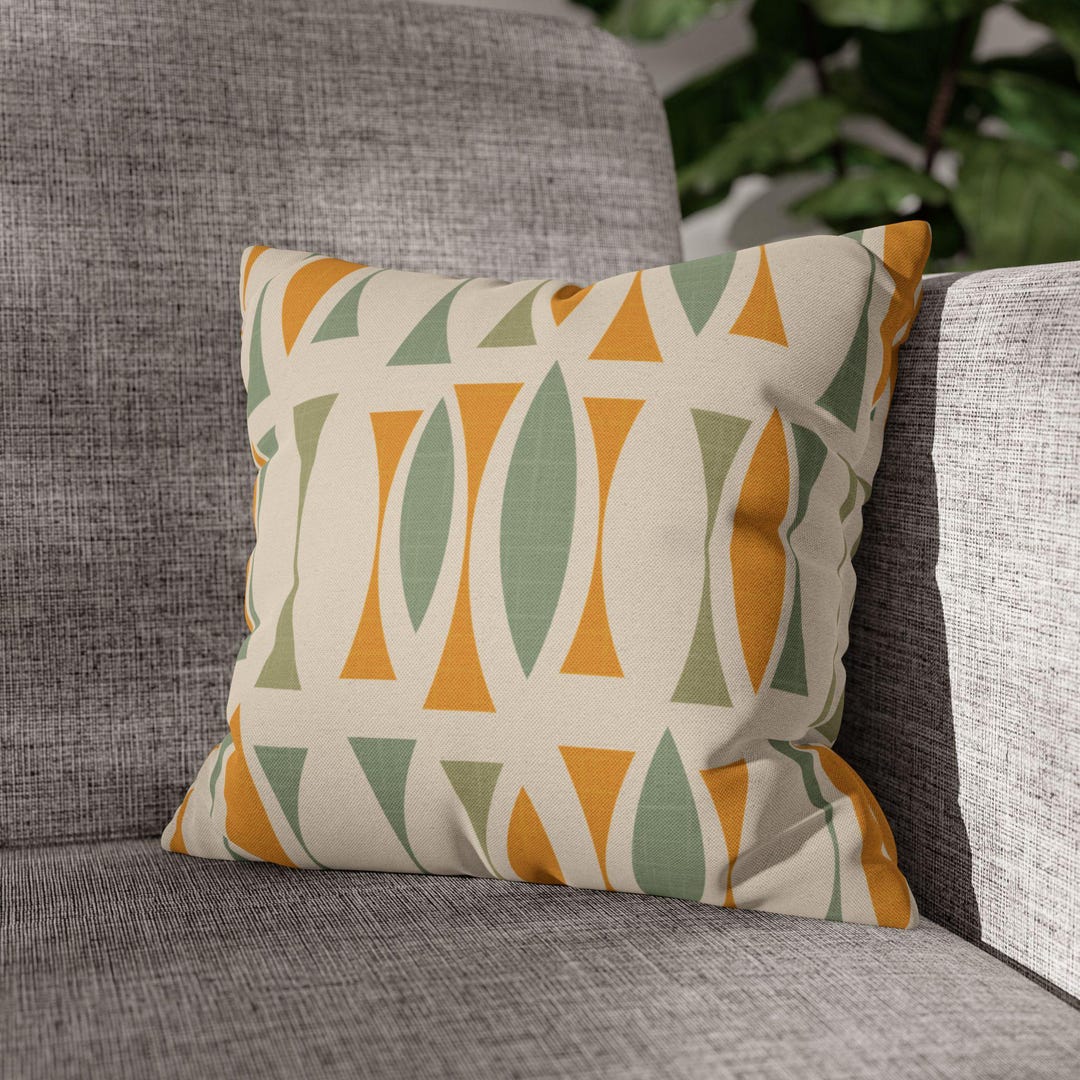 Retro Pillow Cover Mid Century Modern Pillow Case Cushion Cover ...