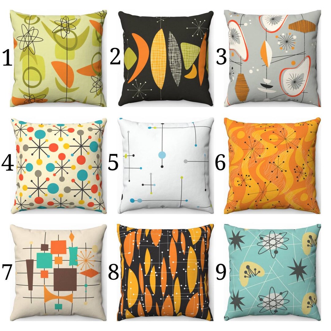 Mid Century Modern Pillow Coversnull