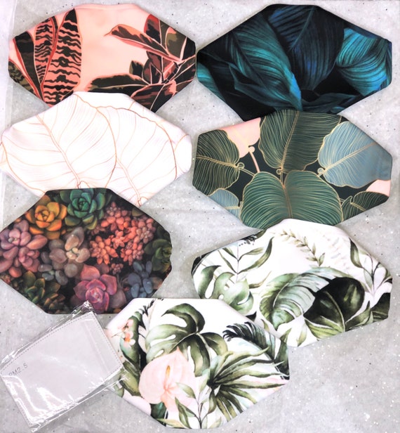 Tropical Plant Face Masks - Etsy