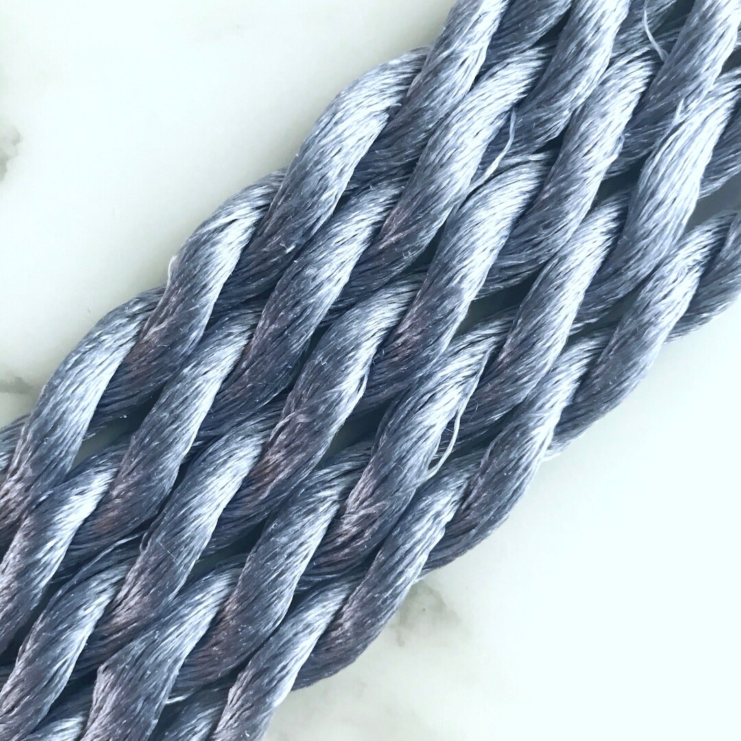 Fabrique Silver Cloud Silk Embroidery Thread, Hand Dyed Embroidery ...