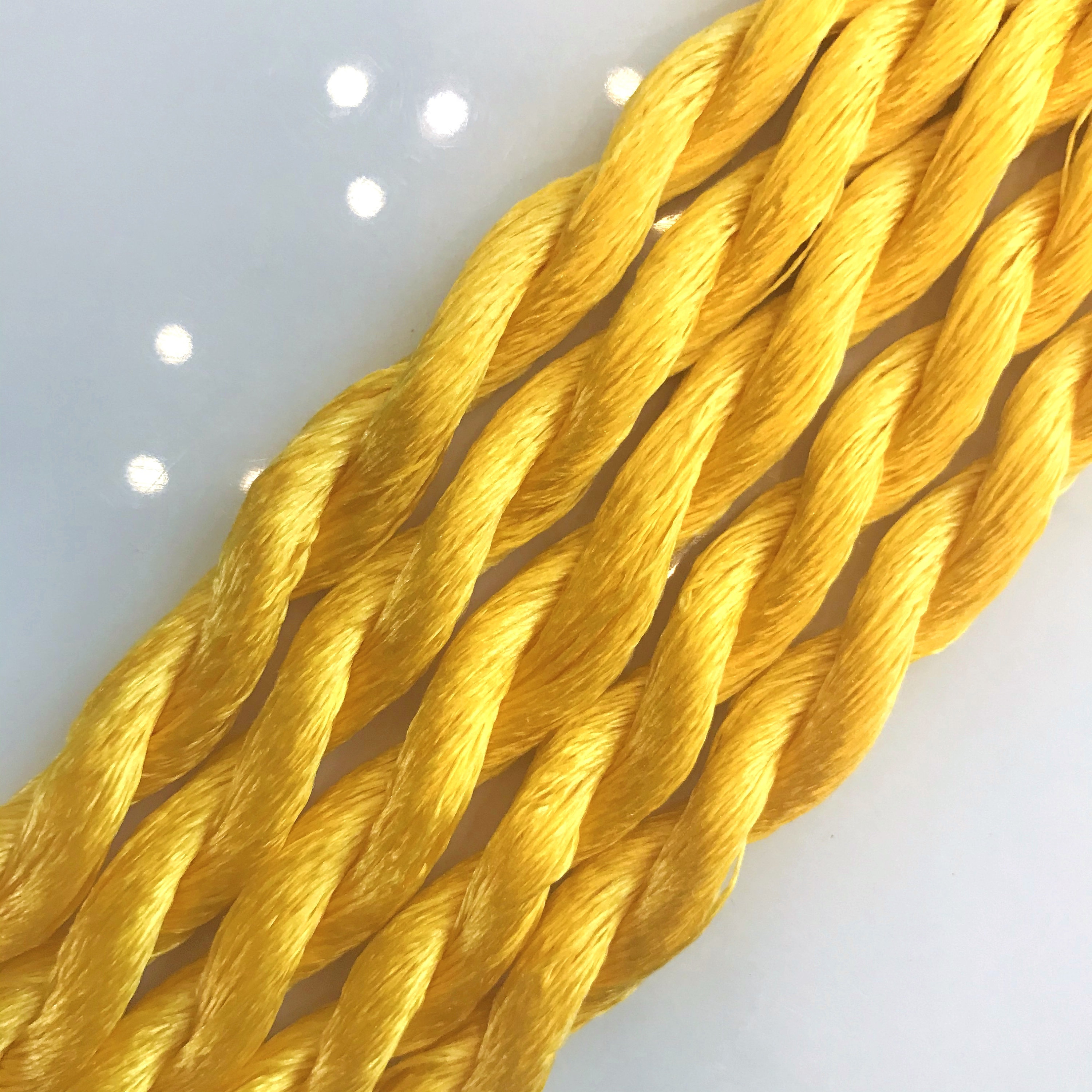 Fabrique Canary Yellow Silk Embroidery Thread, Hand Dyed Embroidery ...